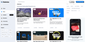 Finimize Review 2025 - Pros & Cons (Personally Tested) - Up the Gains
