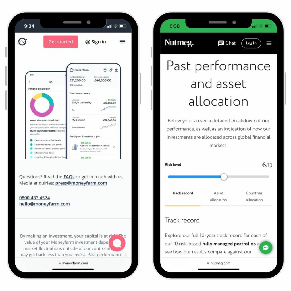 Moneyfarm vs Nutmeg - Which Investing App is Better? - Up the Gains