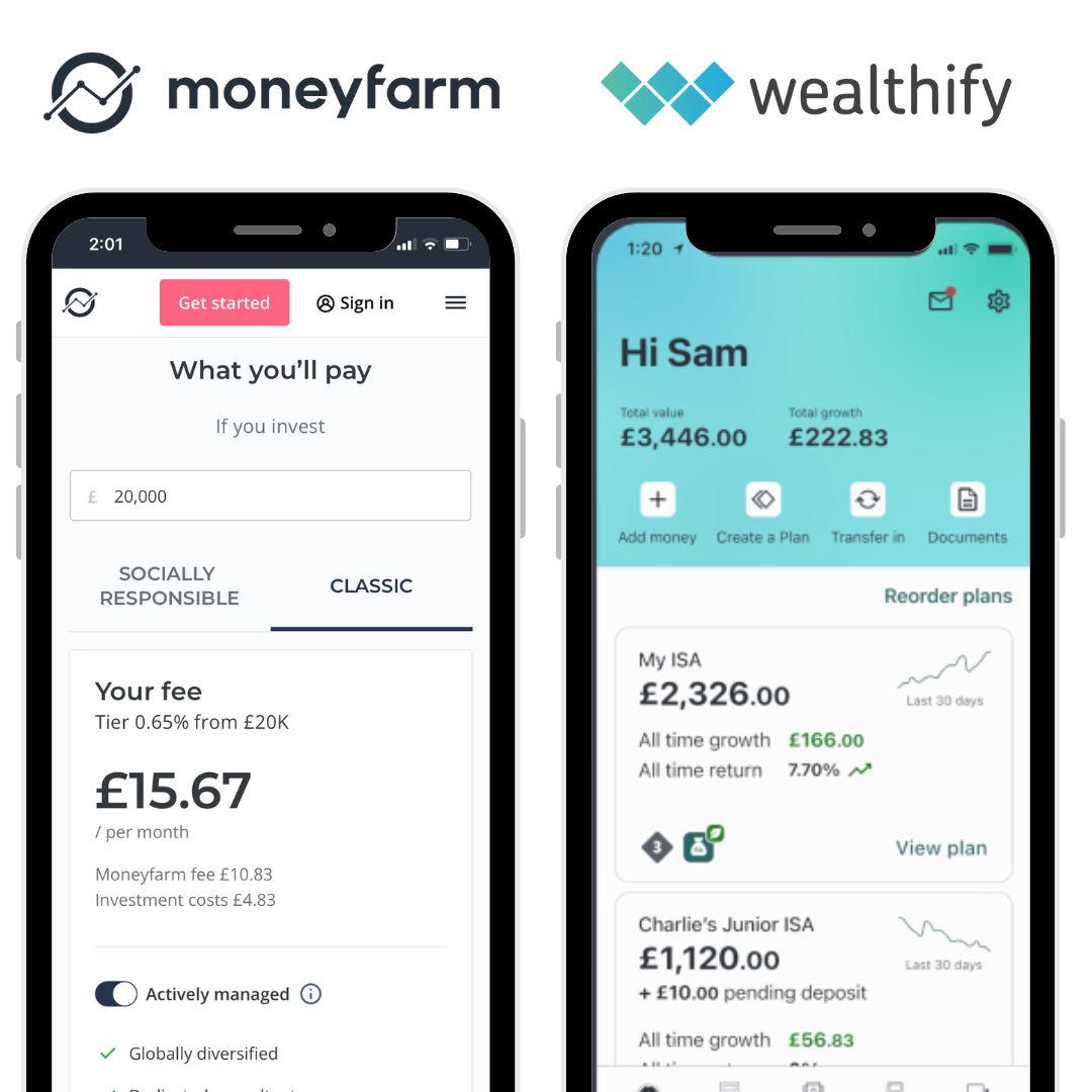 Moneyfarm vs Wealthify - Which Broker Should You Choose? - Up the Gains