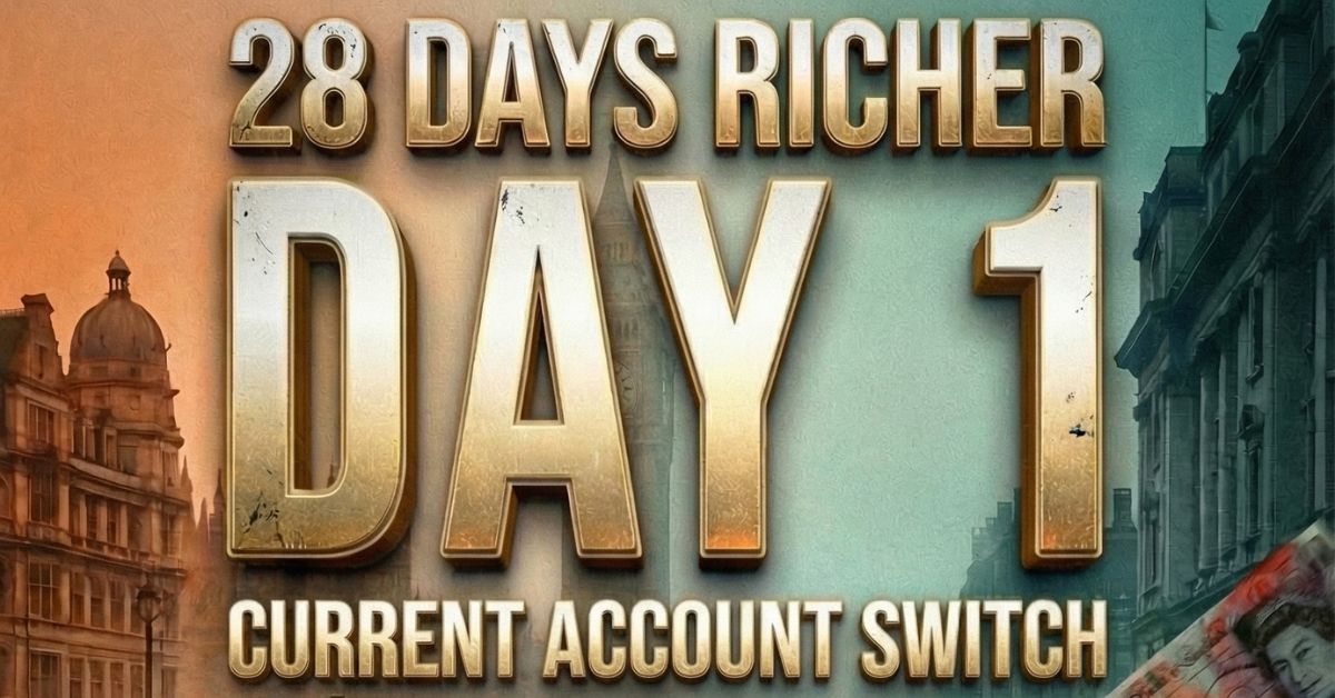 28 Days Richer - Day 1: Get Paid £250 to Switch Your Bank Account