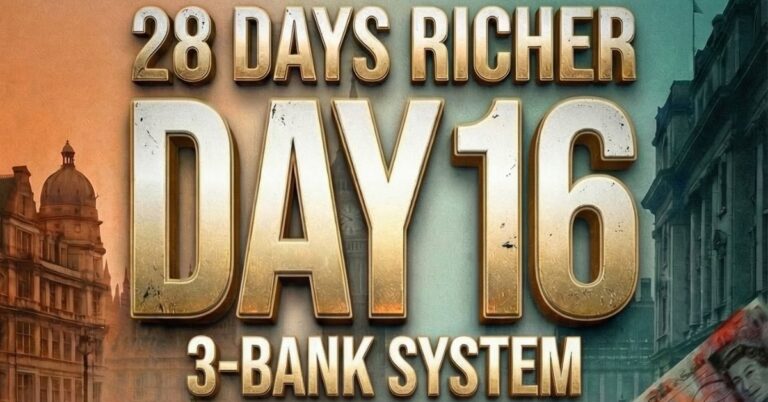 28 Days Richer - Day 16: The 3-Bank System - Up the Gains