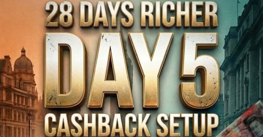28 Days Richer - Day 5: Set Up Cashback (2 Minutes, £100-300 Per Year ...
